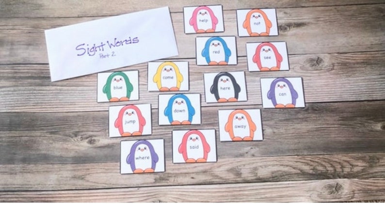 Sight Words File Folder Games: Dolch List, Set of 3 - Etsy