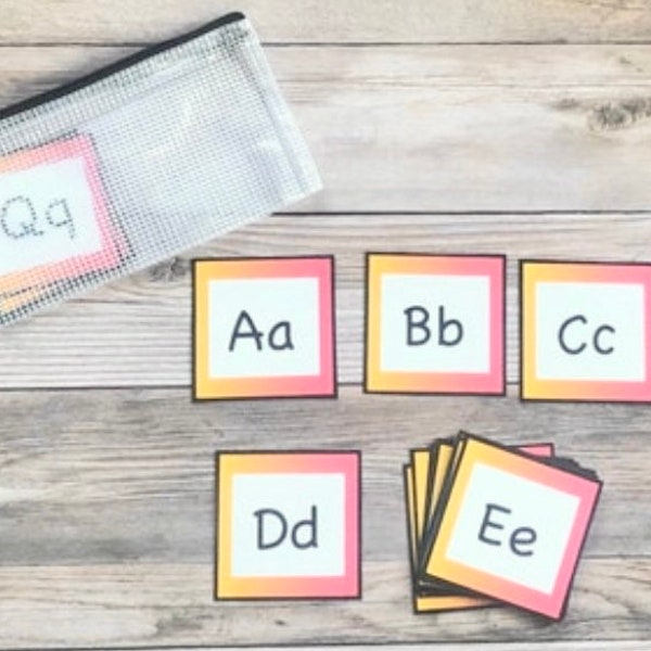 Laminated Alphabet - Etsy