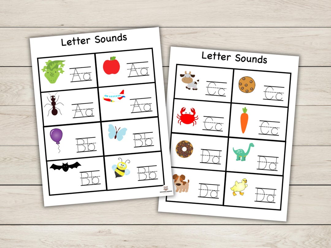 Beginning Letter Sound Worksheets - Tracing Letters - Printable ...