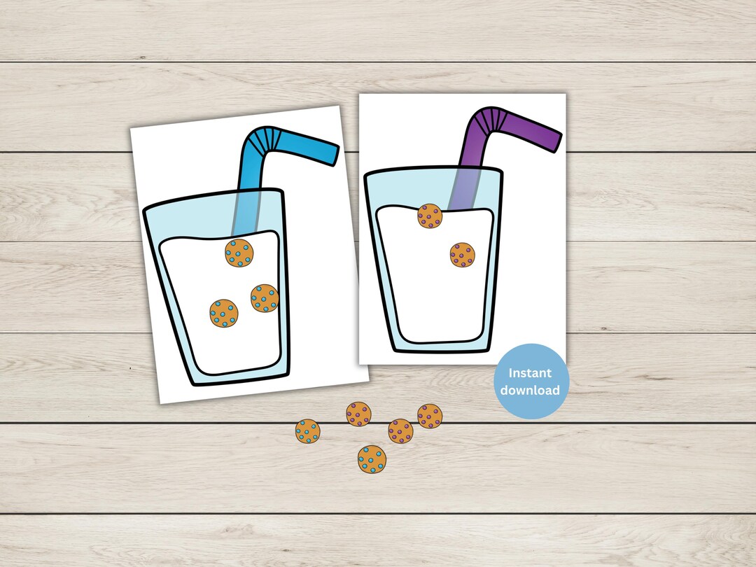 Matching Colors Sorting Colors Game Printable PDF File Milk and Cookies ...