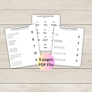 Counting Worksheets - Numbers 1 to 10 - Printable Worksheets - Math ...