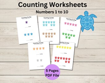 20printables Kindergarten Math How Many Worksheets, Numbers 1 to 10 ...