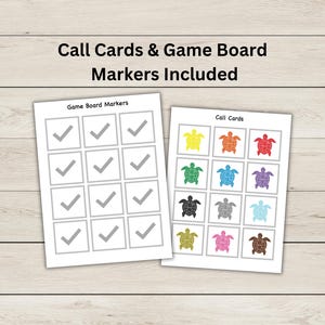 Colors Bingo 30 Different Game Boards- Turtles -call Cards and Game ...