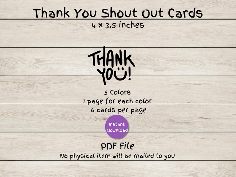 Thank You Shout Out Cards - Happy Face - Staff Shout Out - Smiley Face ...