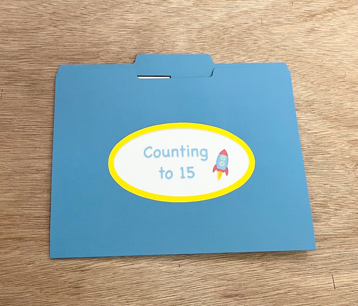 Counting File Folder Game - Space - Numbers 1 to 15 - Etsy
