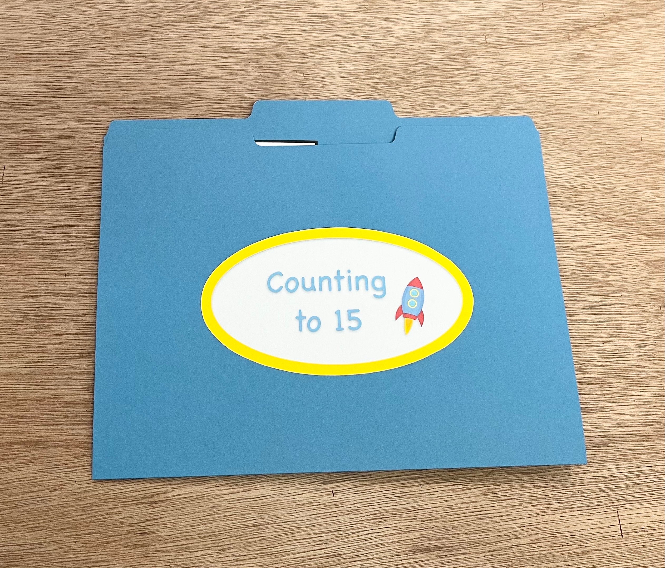 Counting File Folder Game - Space - Numbers 1 to 15 - Etsy