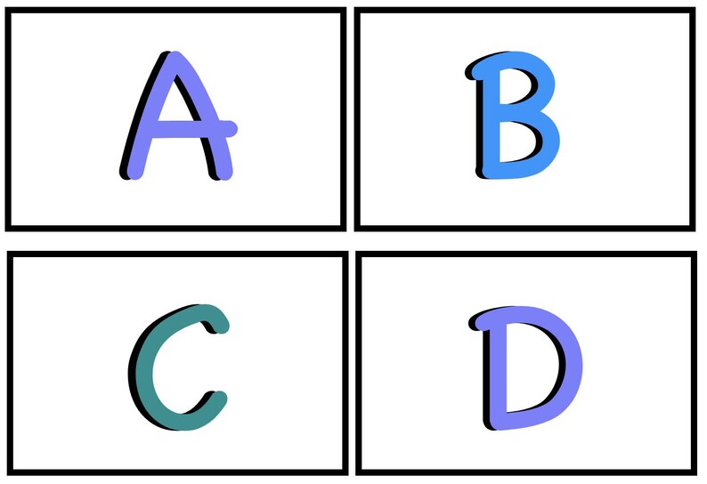 Alphabet Flash Cards - Match Uppercase and Lowercase Letters - Choose a ...