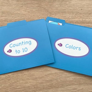 Counting and Colors File Folder Games - Counting to 10 -, Identifying ...