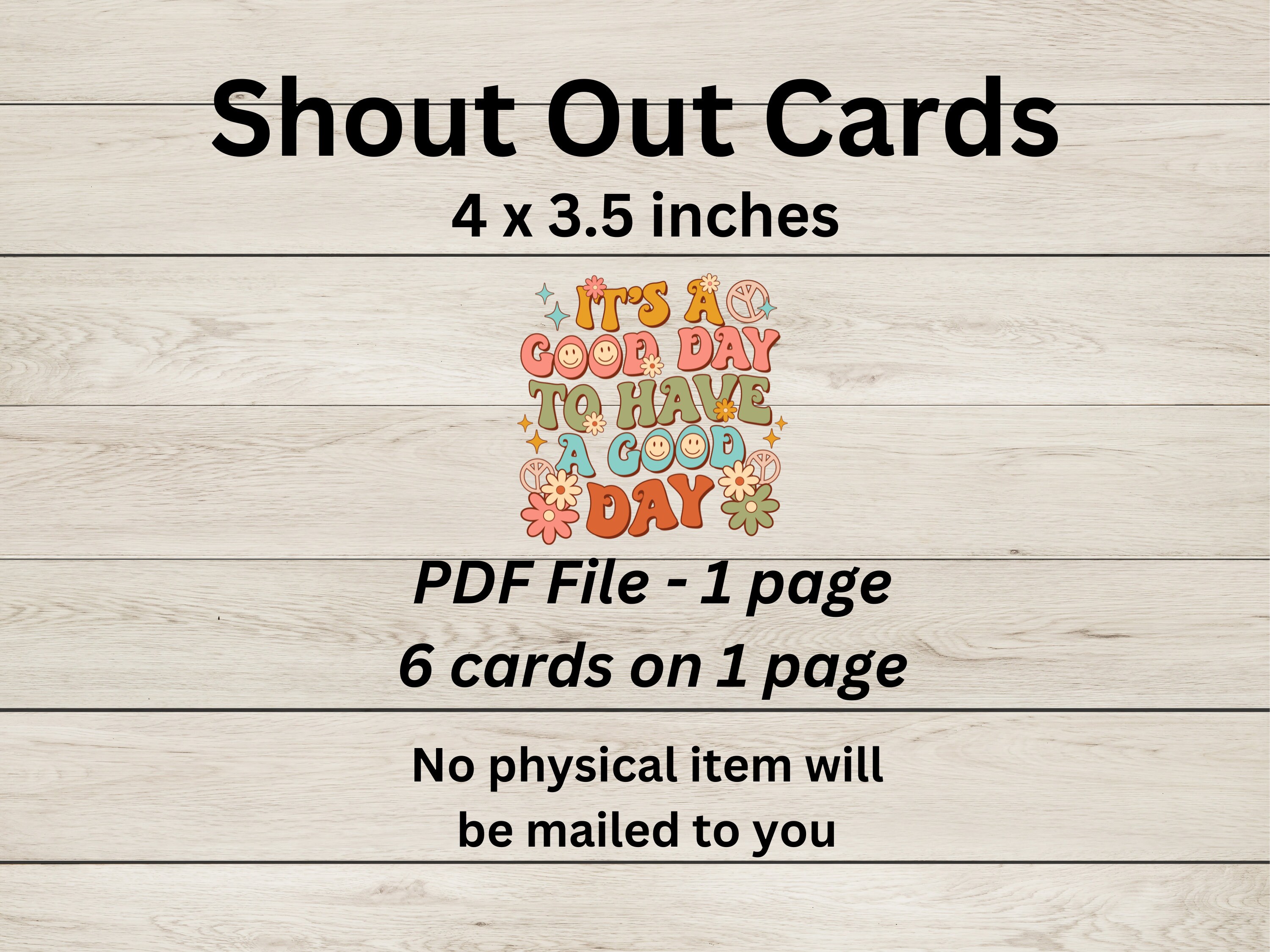 Teacher Shout Out Cards It's a Good Day to Have a Good Day Parent Shout ...