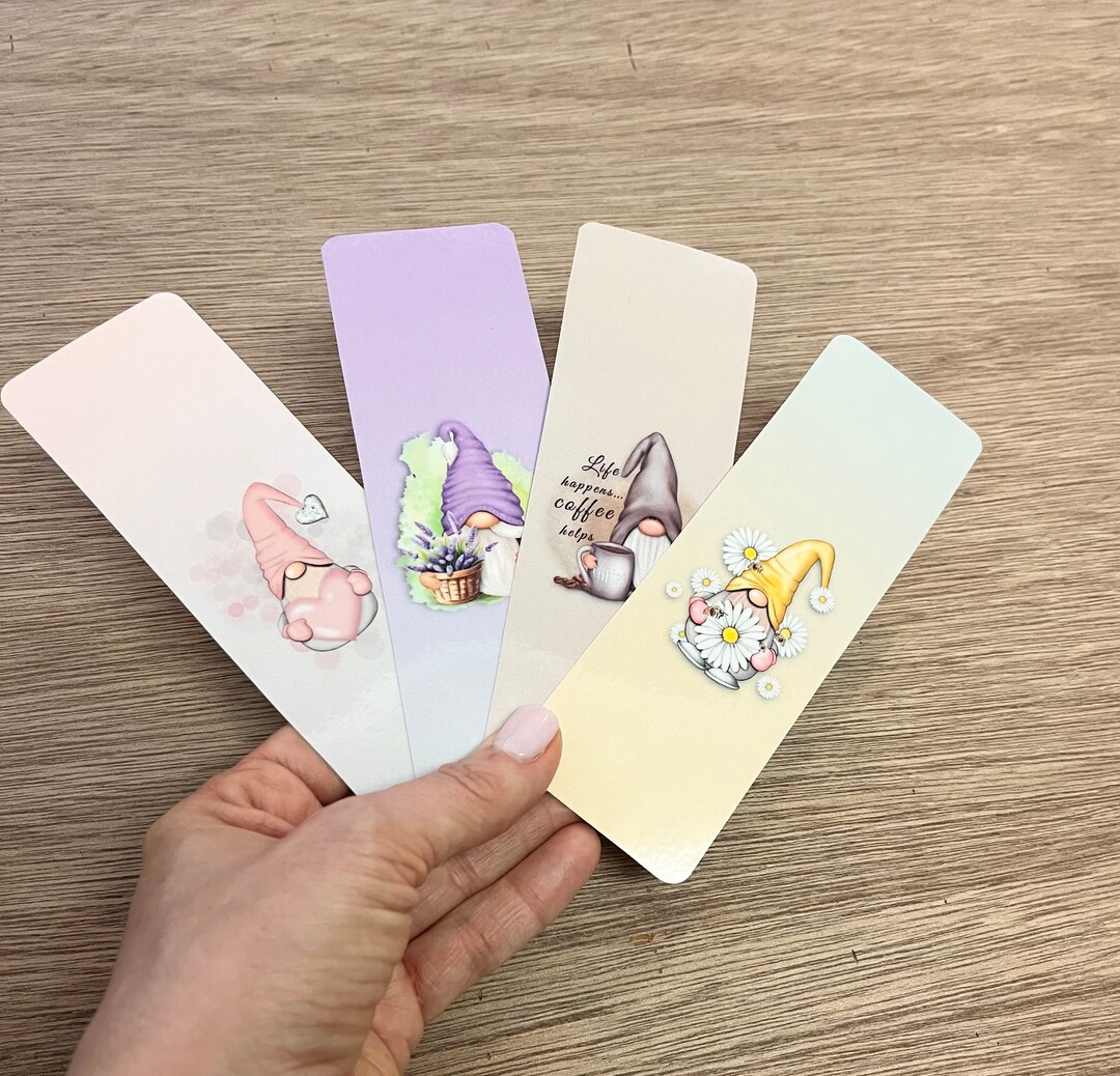Gnome Bookmarks Set of 4 or Individual - Etsy