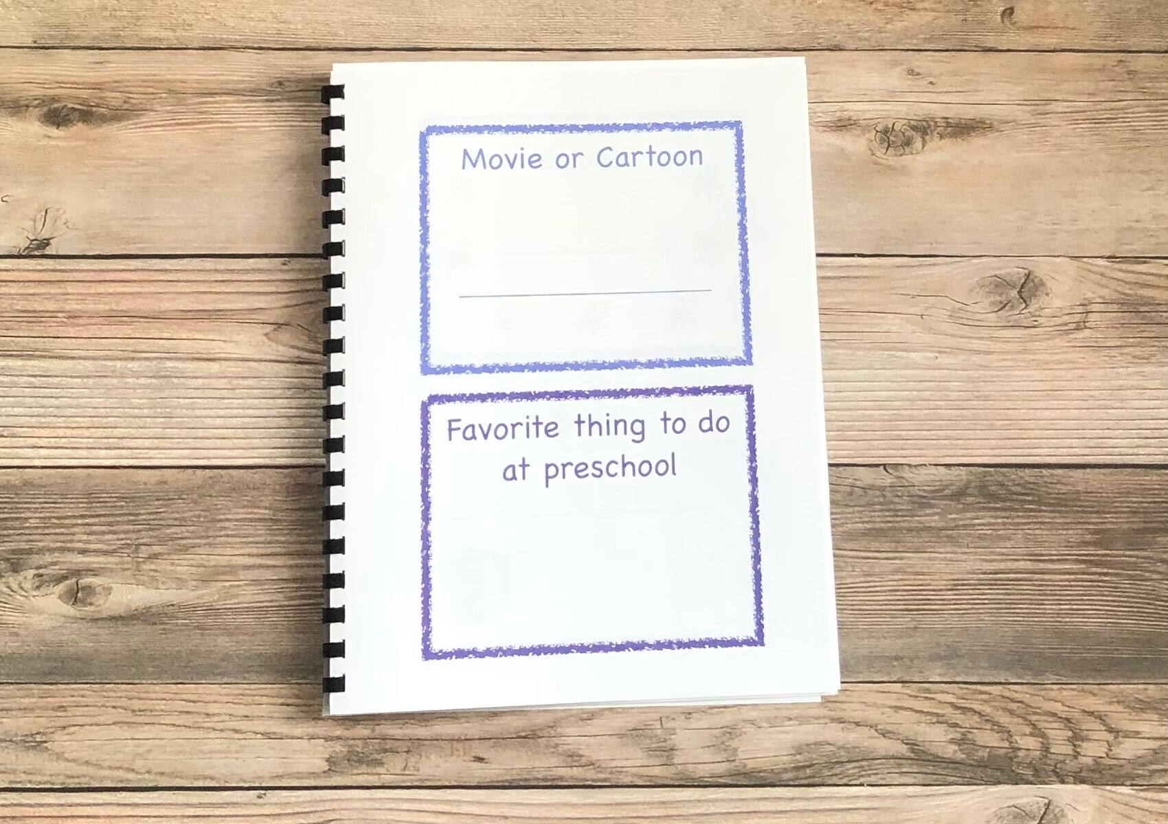 My Preschool Days Memory Book - Etsy