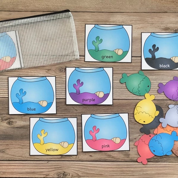 Fish Flash Cards - Etsy