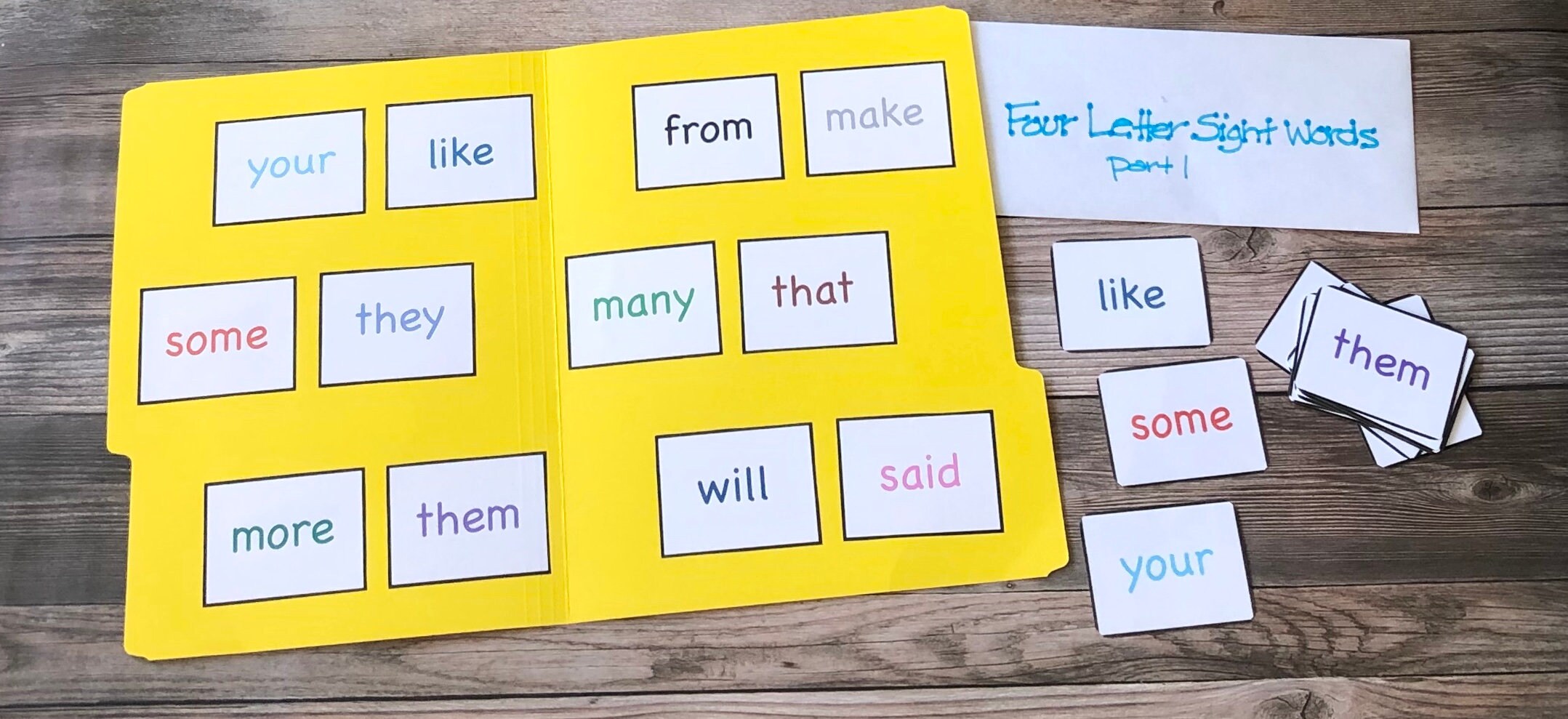 Sight Words File Folder Games Four Letter Words 21 Words Set Of 2 Etsy UK sight-words-file-folder-games-four-letter-words-21-words-set-of-2-etsy-uk