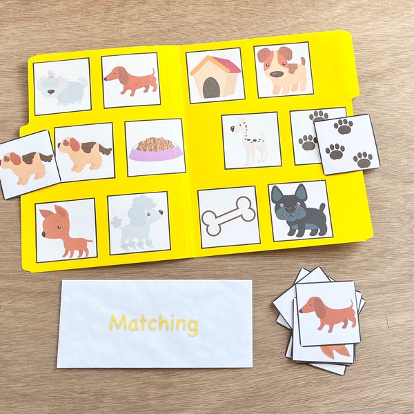 Matching File Folder Game - Etsy