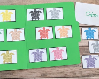 Counting and Colors File Folder Games Counting to 10 | Etsy