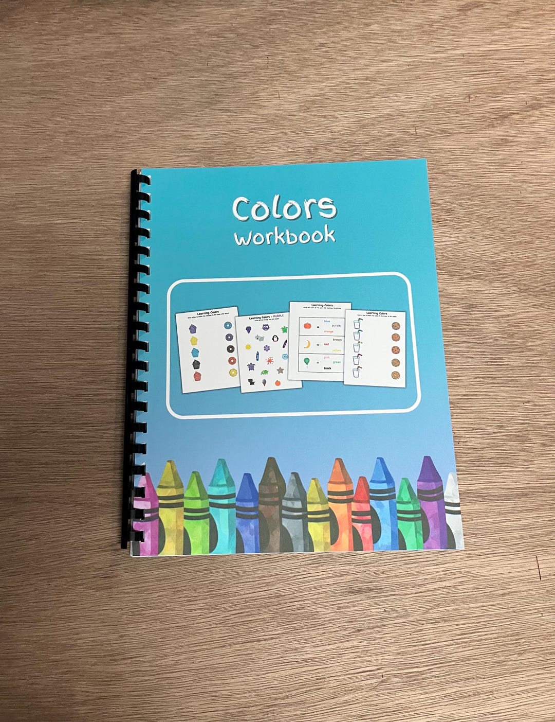 Colors Workbook - Identify and Match Colors - Dry Erase or Regular ...
