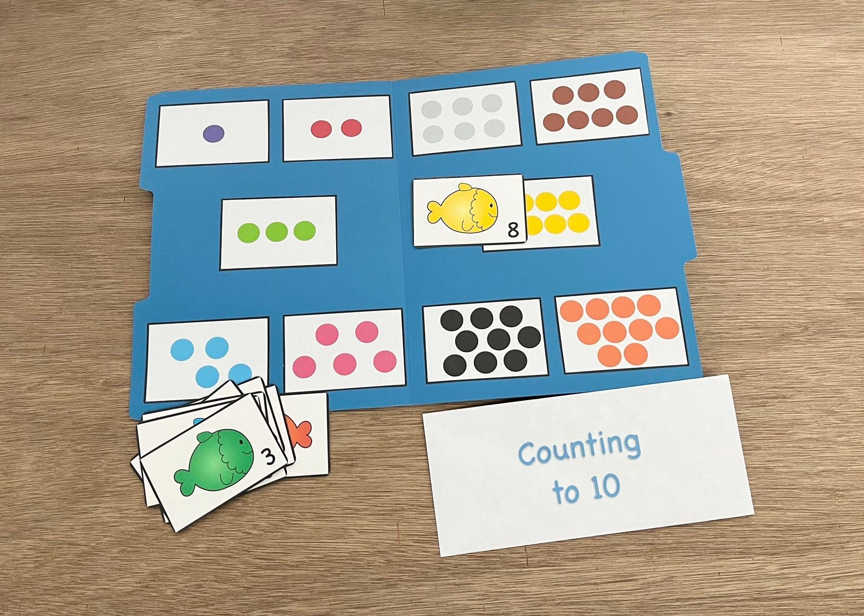 Counting and Colors File Folder Games - Counting to 10 -, Identifying ...
