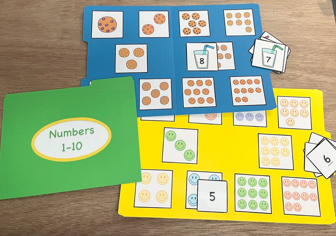 Counting to 10 File Folder Games- Count and Identify Numbers - Set of 3 ...