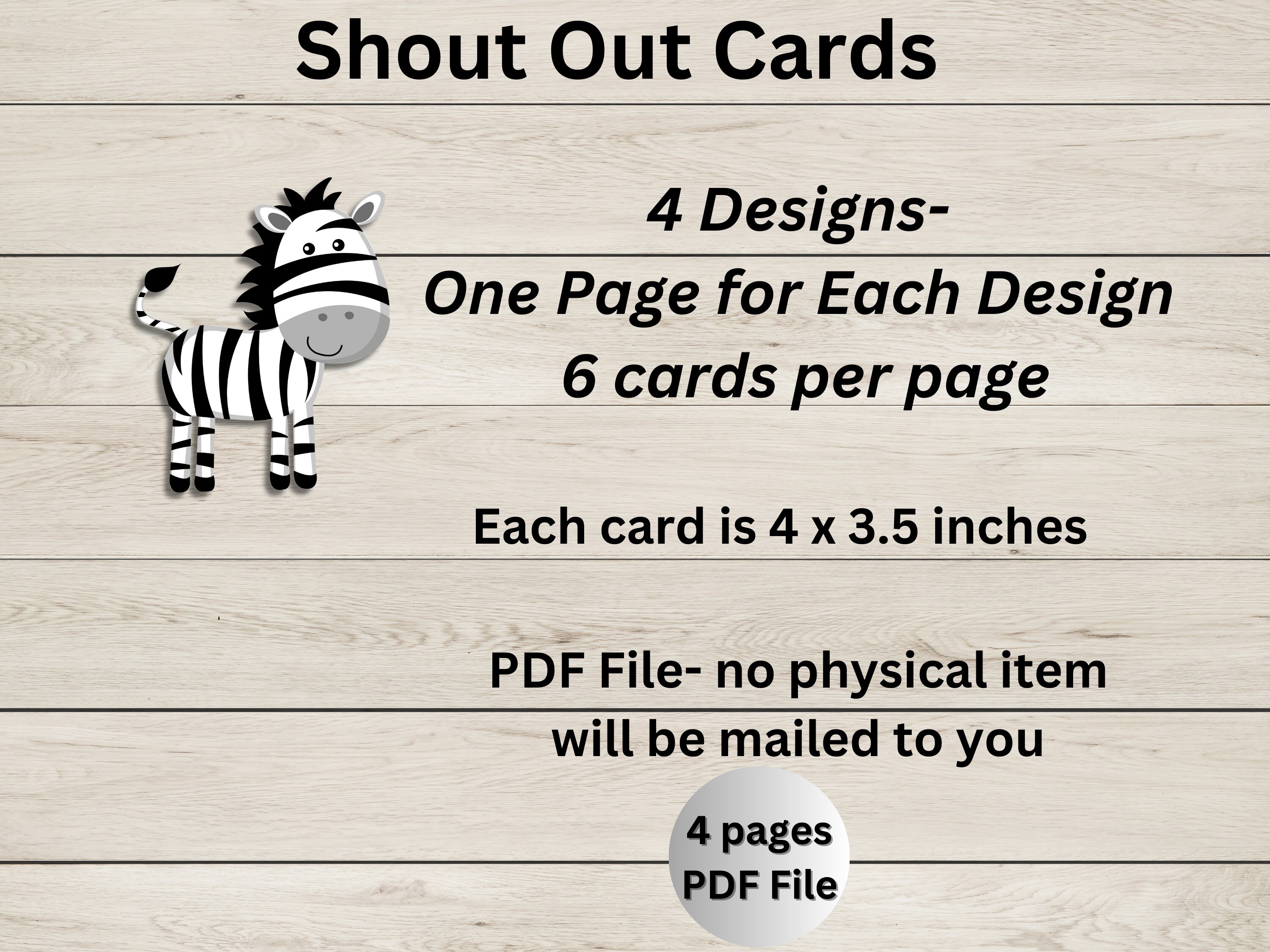 Shout Out Cards - Jungle Animals - Teacher Shout Out Cards PDF File ...