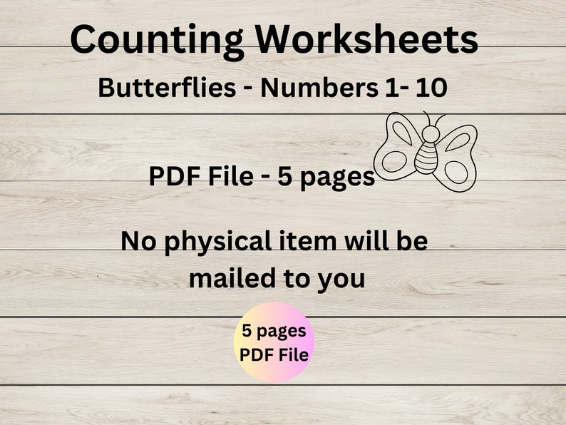 Counting Worksheets - Numbers 1 to 10 - Printable Worksheets - Math ...