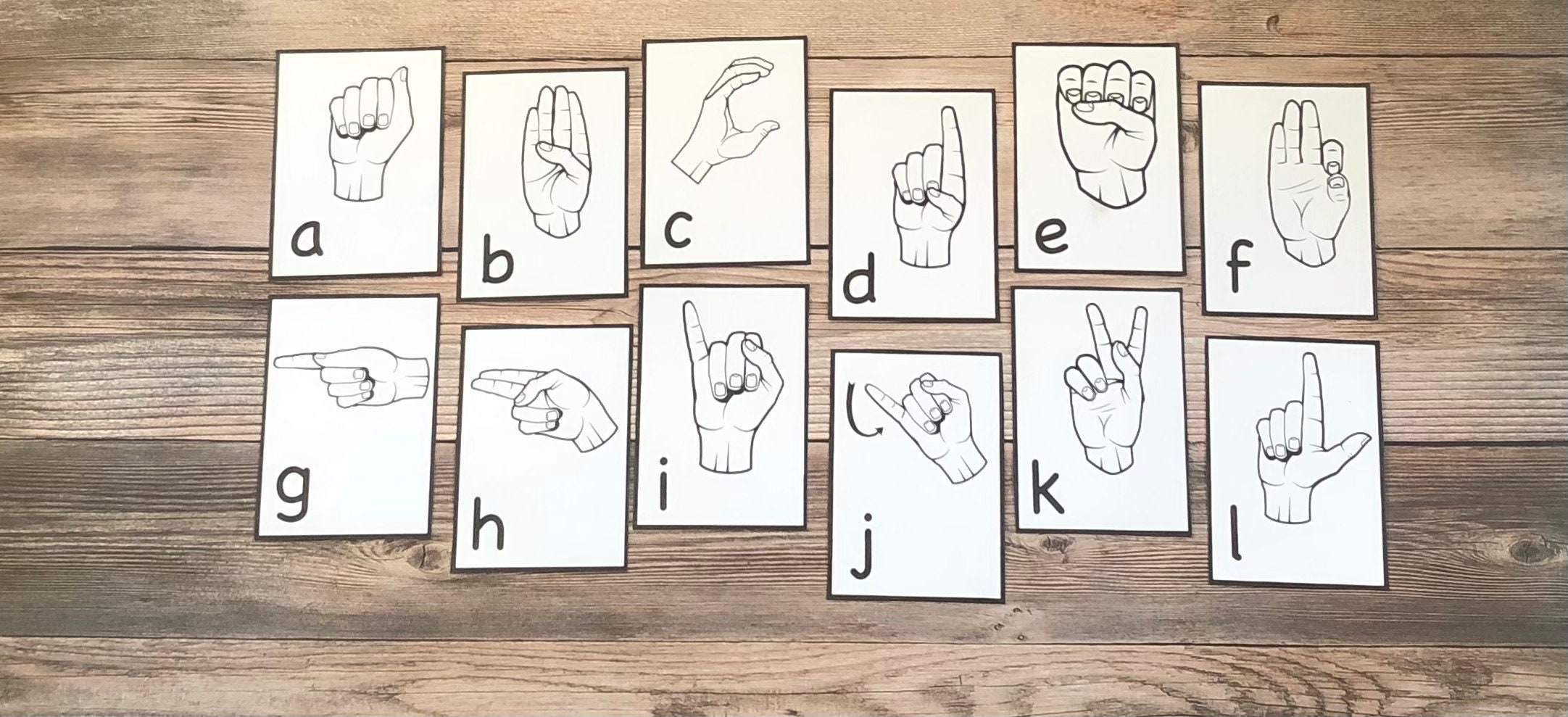 Free Printable Flashcards: Sign Language Alphabet, 41% OFF