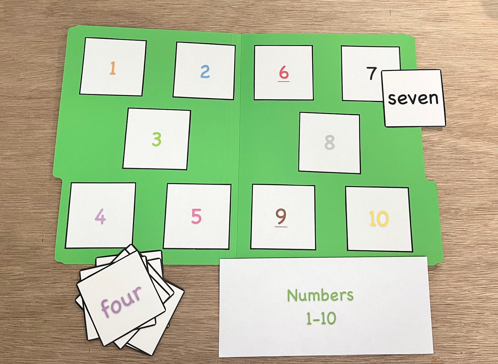Counting to 10 File Folder Games- Count and Identify Numbers - Set of 3 ...