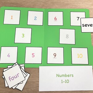 Counting to 10 File Folder Games- Count and Identify Numbers - Set of 3 ...