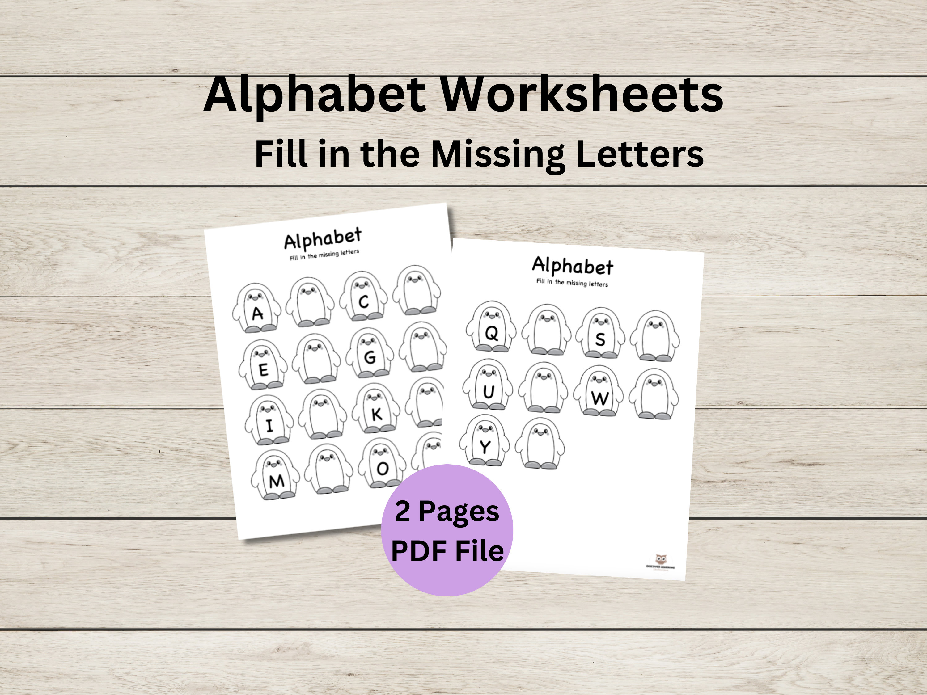 Alphabet Worksheets - Fill in Missing Letters - Printable Worksheets ...