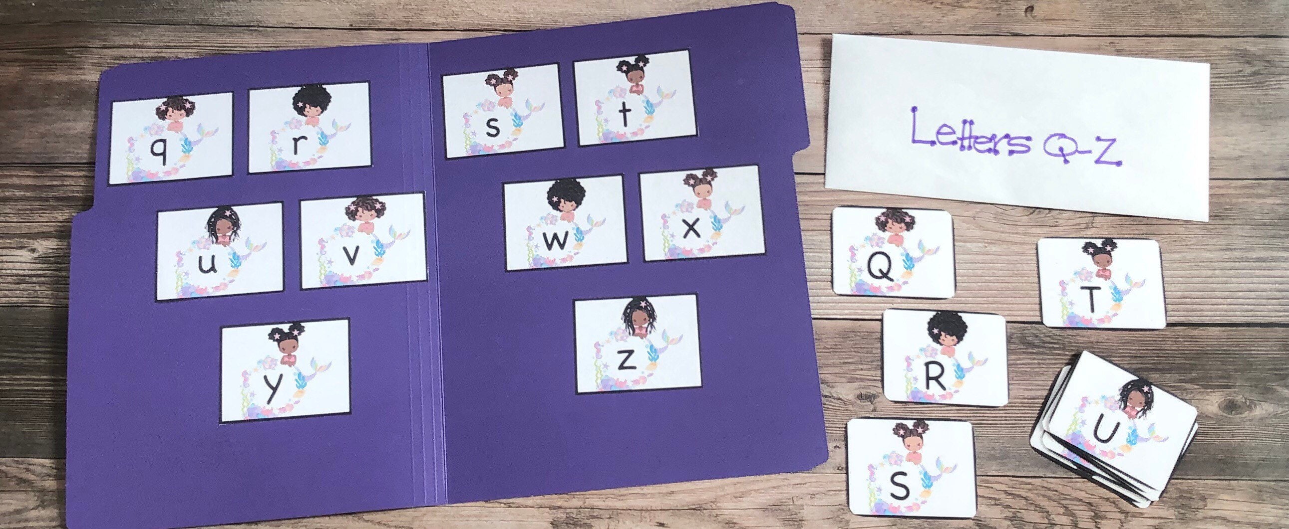 Alphabet File Folder Games - Match Upper & Lower Case Letters, Letter ...