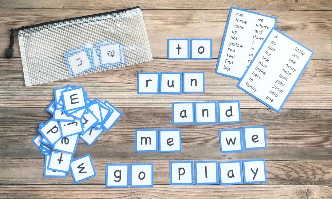 Sight Words Spelling Flash Cards: 75 Laminated Letters With Zip Pouch ...