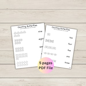 Counting Worksheets - Numbers 1 to 10 - Printable Worksheets - Math ...