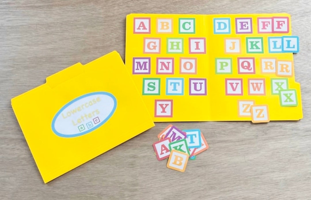 Alphabet File Folder Games, Matching Letters - Letter Recognition -set ...
