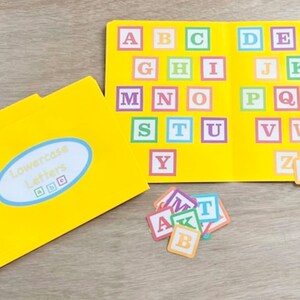 Alphabet File Folder Games, Matching Letters - Letter Recognition -set ...