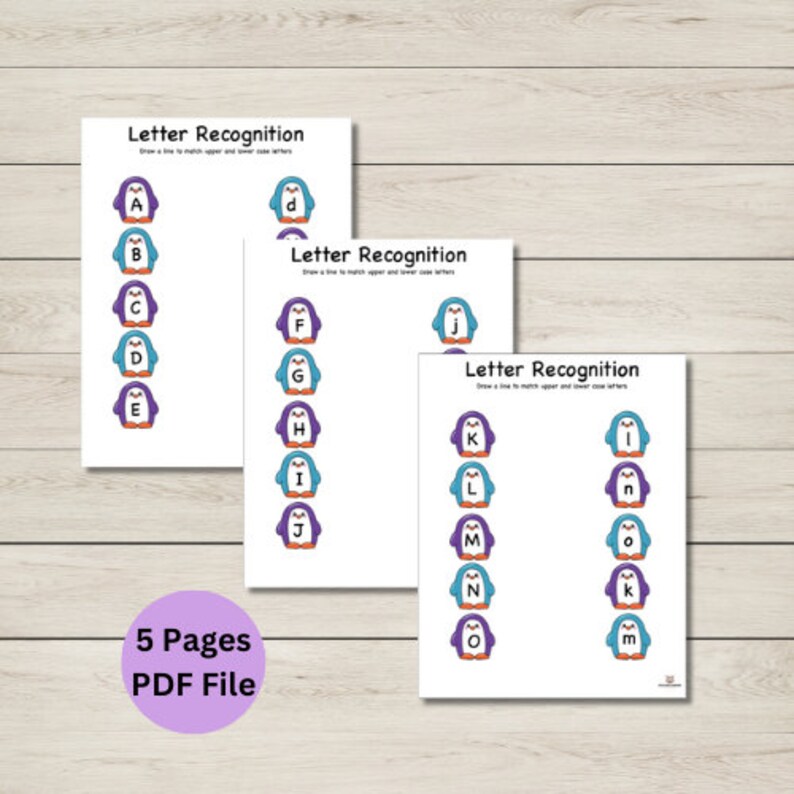 Alphabet Matching Worksheet - Uppercase and Lowercase Letters PDF ...