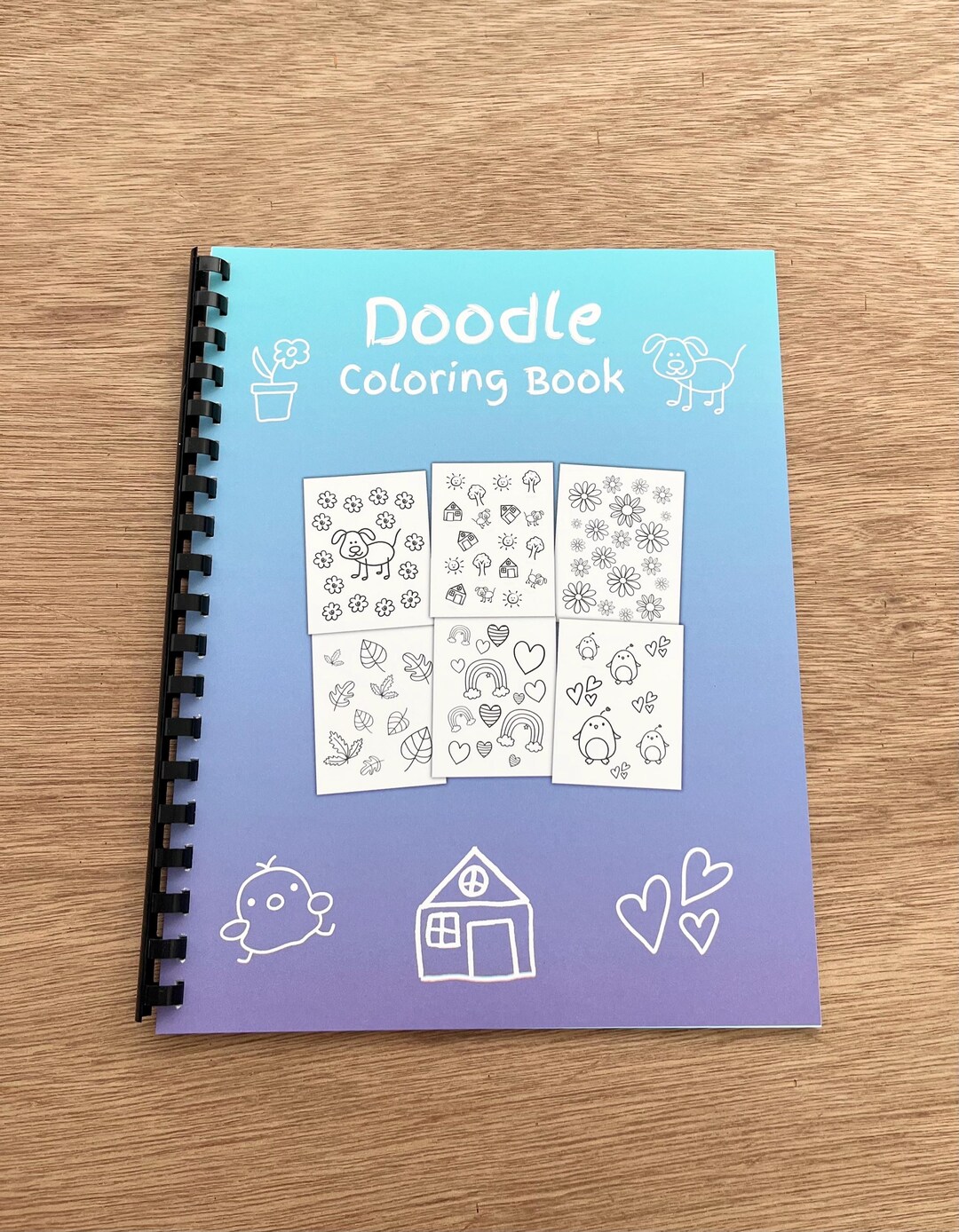 Doodle Coloring Book for Kids or Adults - 46 Pages - Etsy