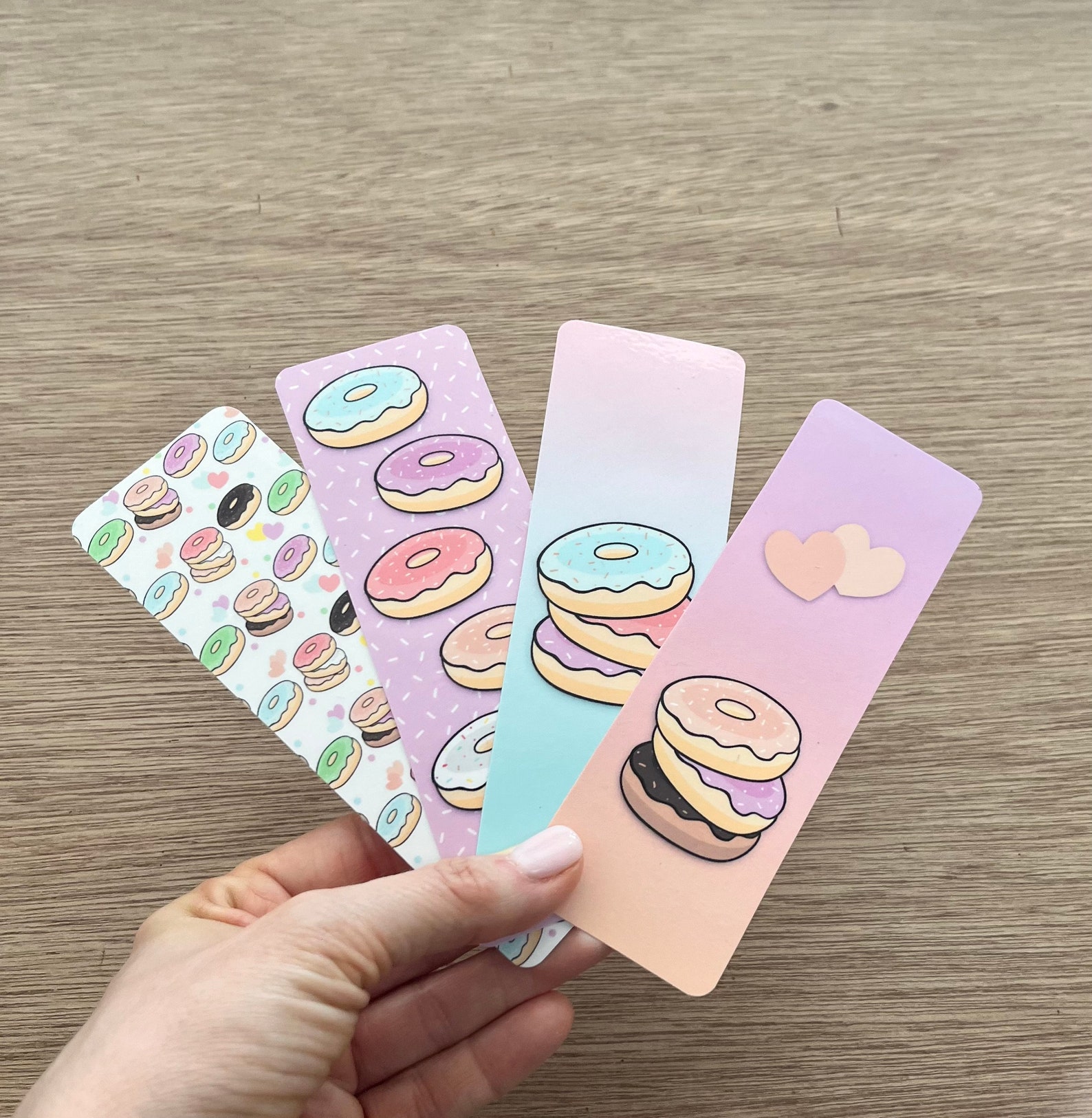 Donut Bookmarks - Set of 4 - Etsy