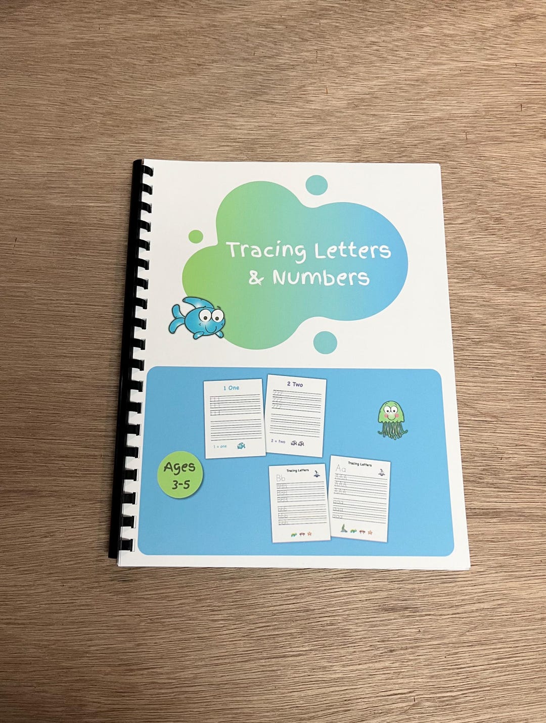 Fish Theme Tracing Workbook: Letters and Numbers 1-10 - Preschool ...