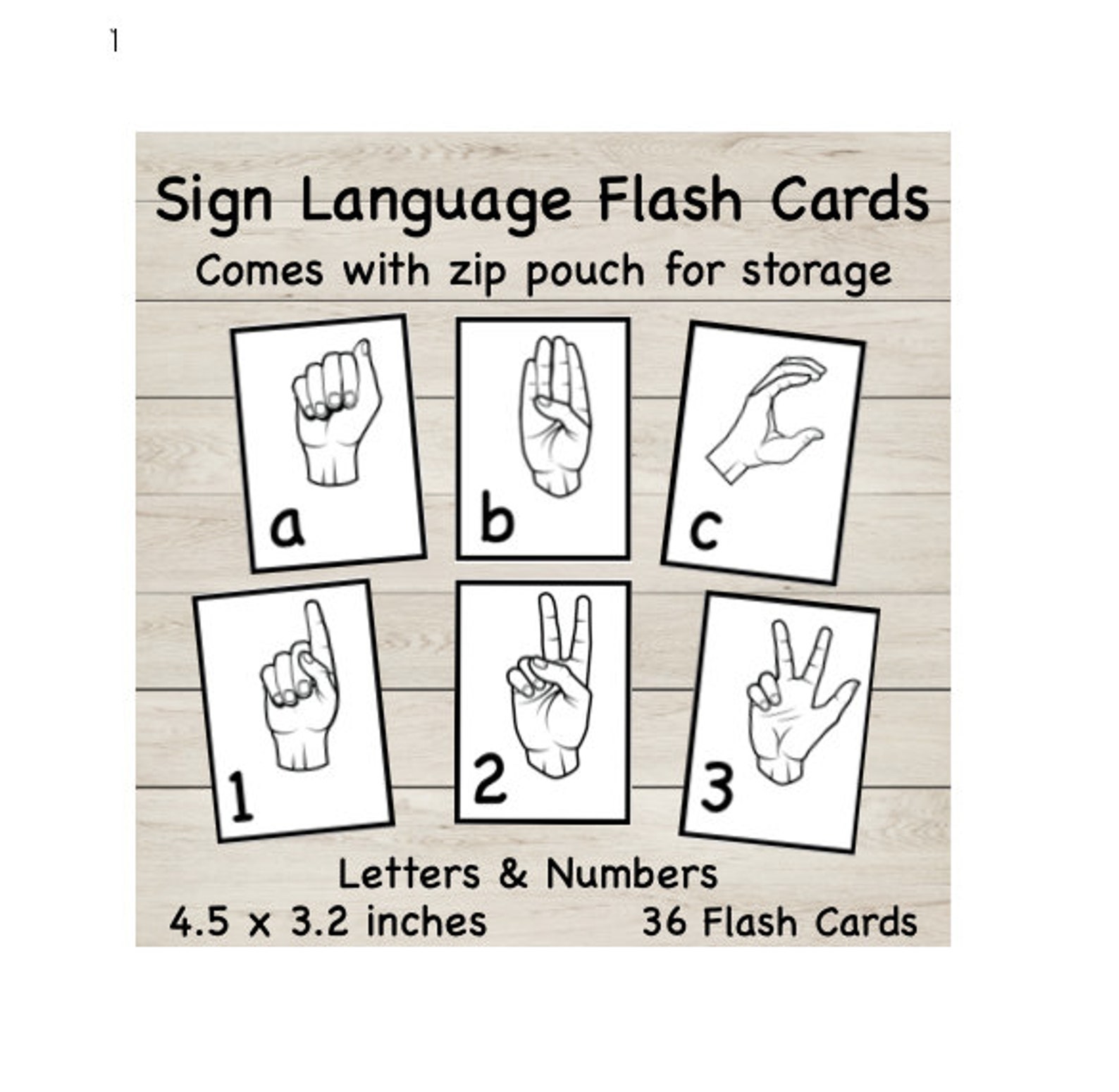 Sign Language Flash Cards Laminated ASL Flash Cards Letters and Numbers ...