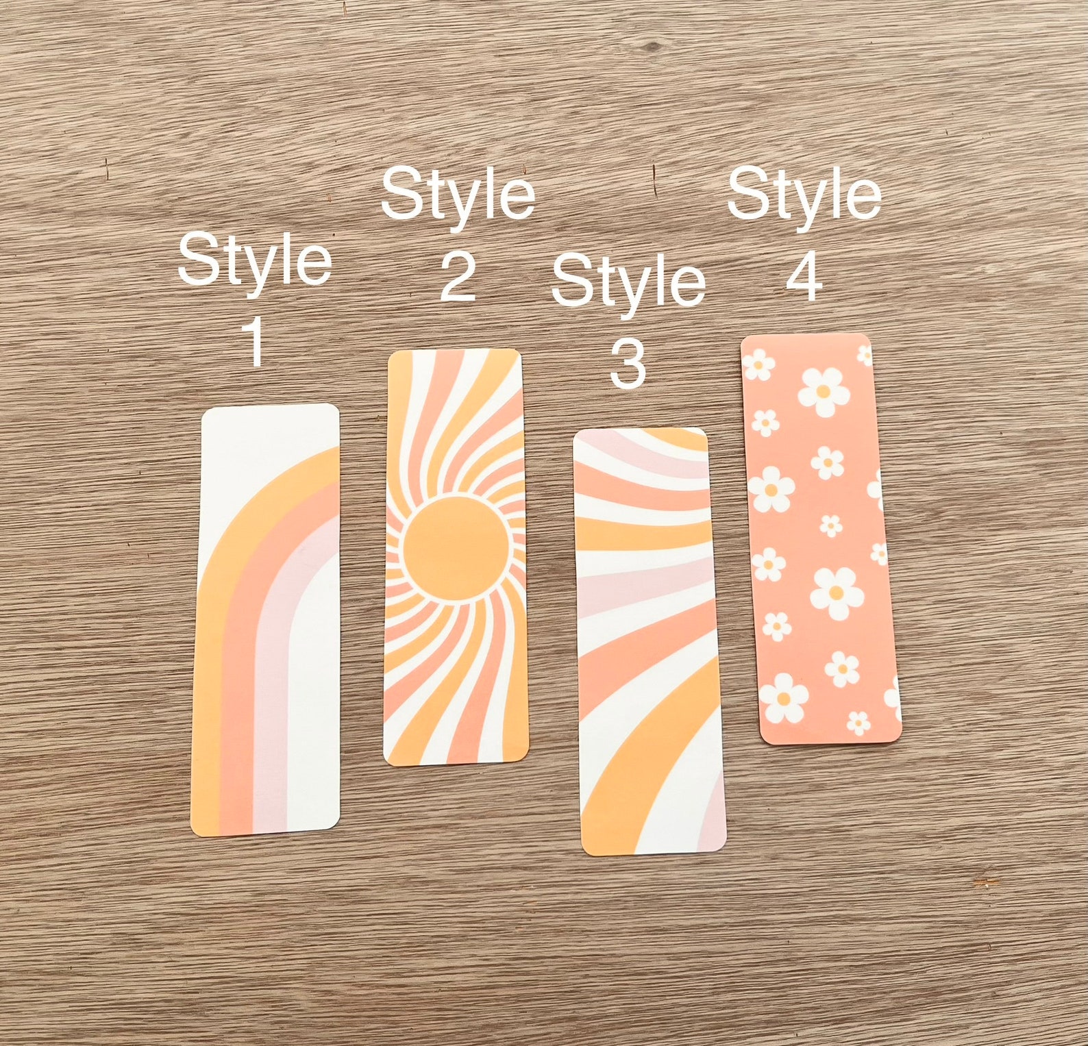 Groovy Retro Bookmarks - Set of 4 - Etsy