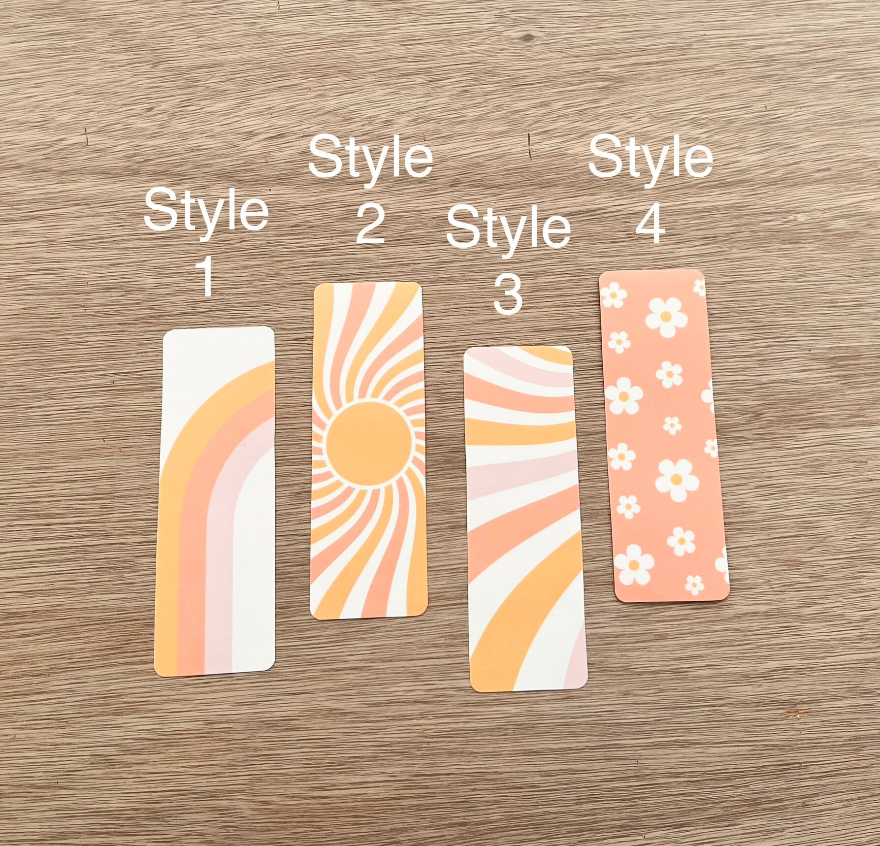 Groovy Retro Bookmarks - Set of 4 - Etsy
