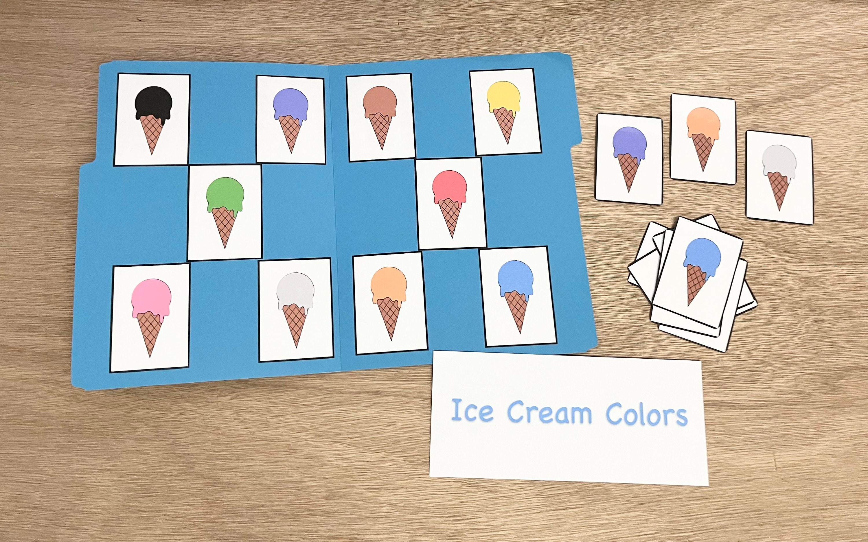 Set of 10 File Folder Games - Colors Letters Shapes - Preschool ...