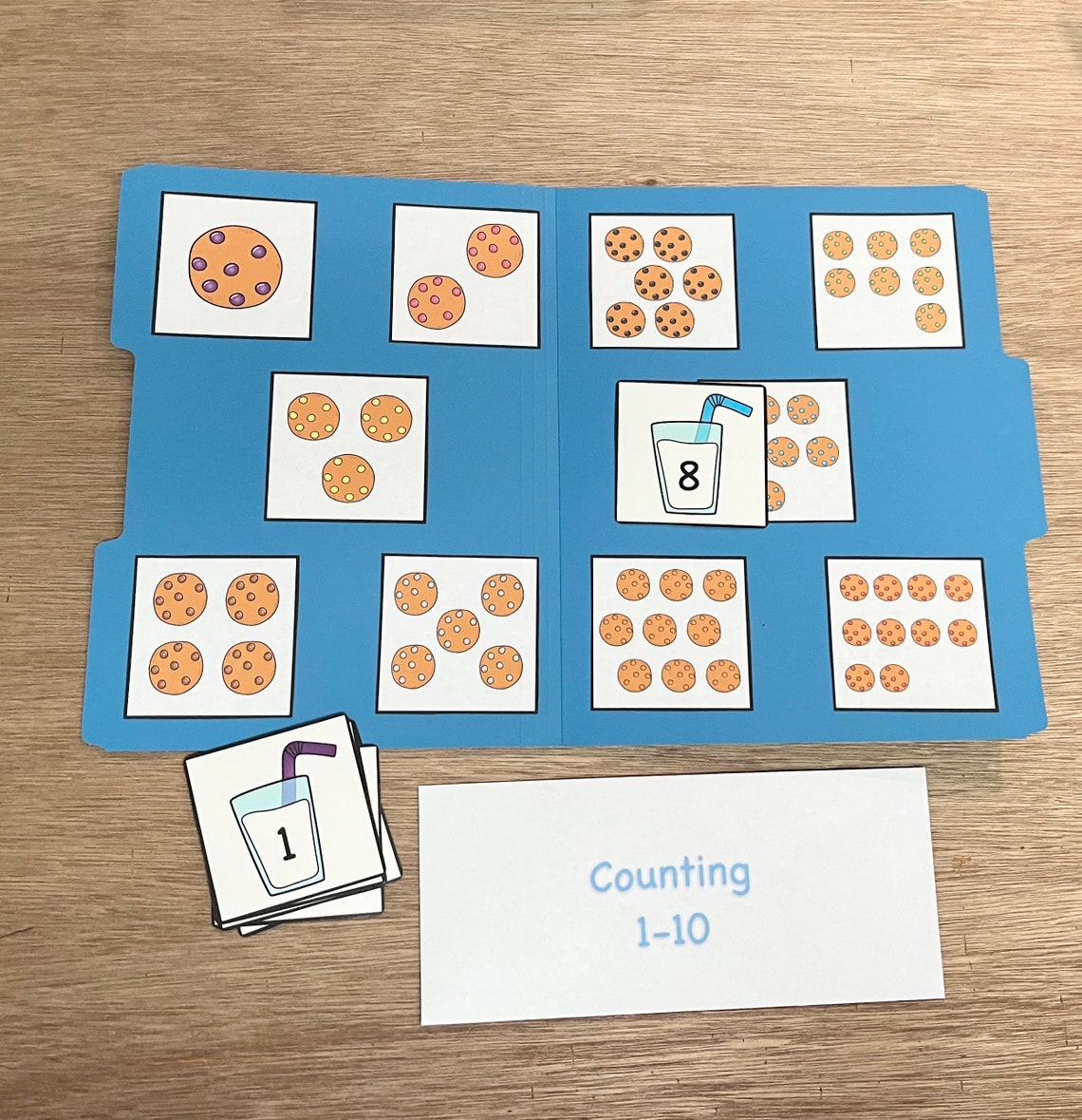 Counting to 10 File Folder Games- Count and Identify Numbers - Set of 3 ...