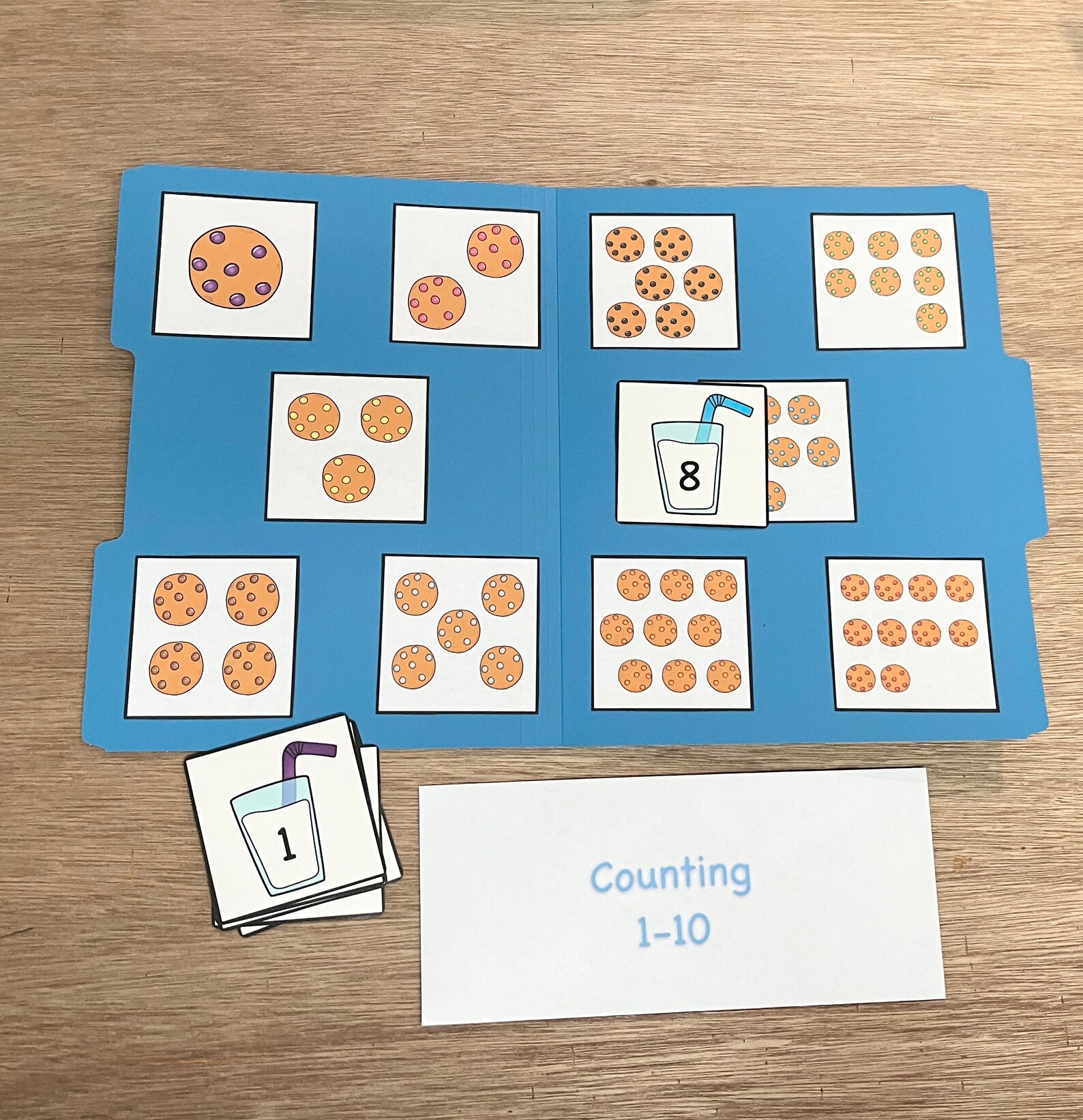 Counting to 10 File Folder Games- Count and Identify Numbers - Set of 3 ...