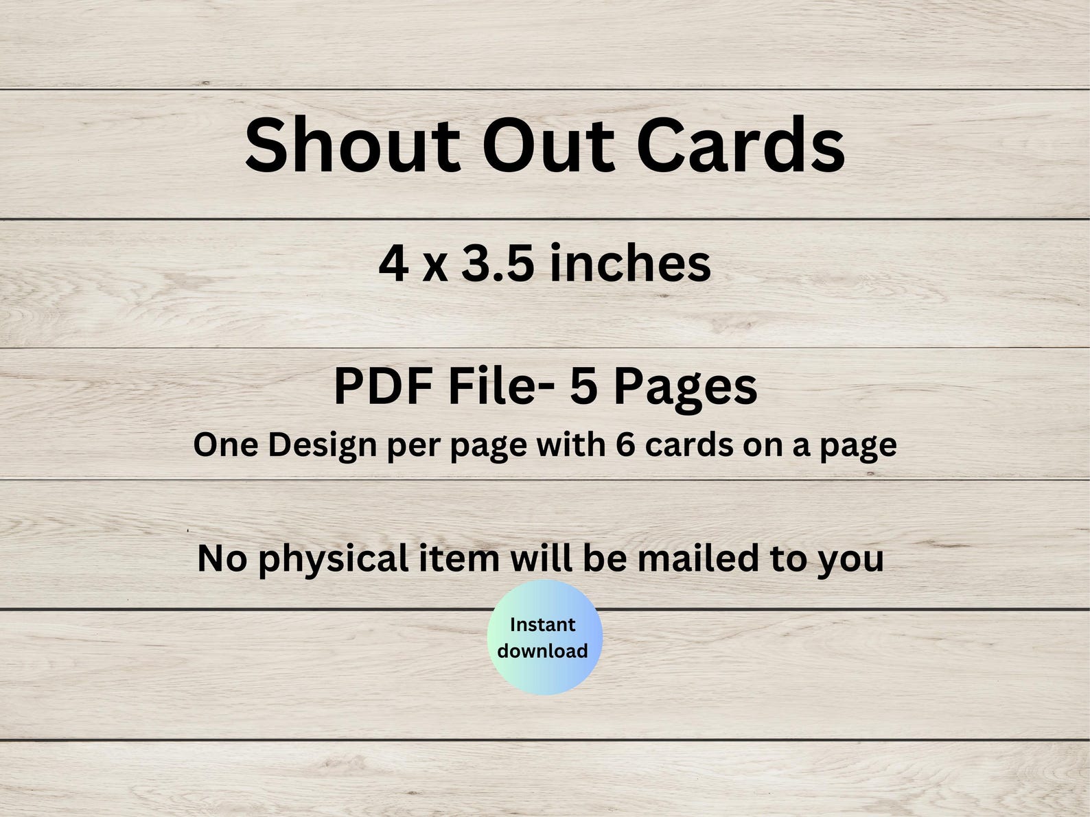 Shout Out Cards - Ombre Colors - Teacher Shout Out Cards ...