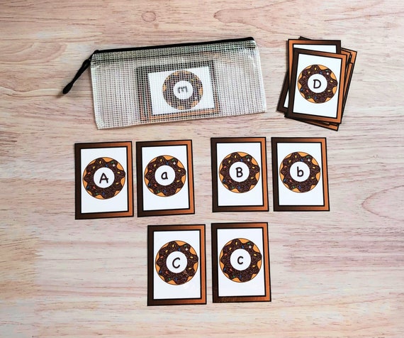 Alphabet Flash Cards Letter Recognition Laminated 52 Cards - Etsy