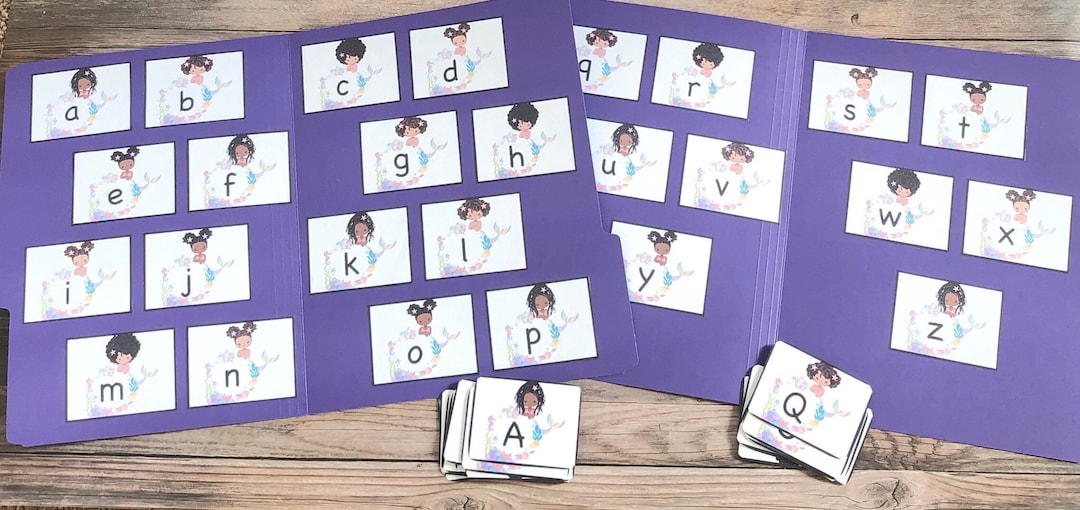 Alphabet File Folder Games - Match Upper & Lower Case Letters, Letter ...