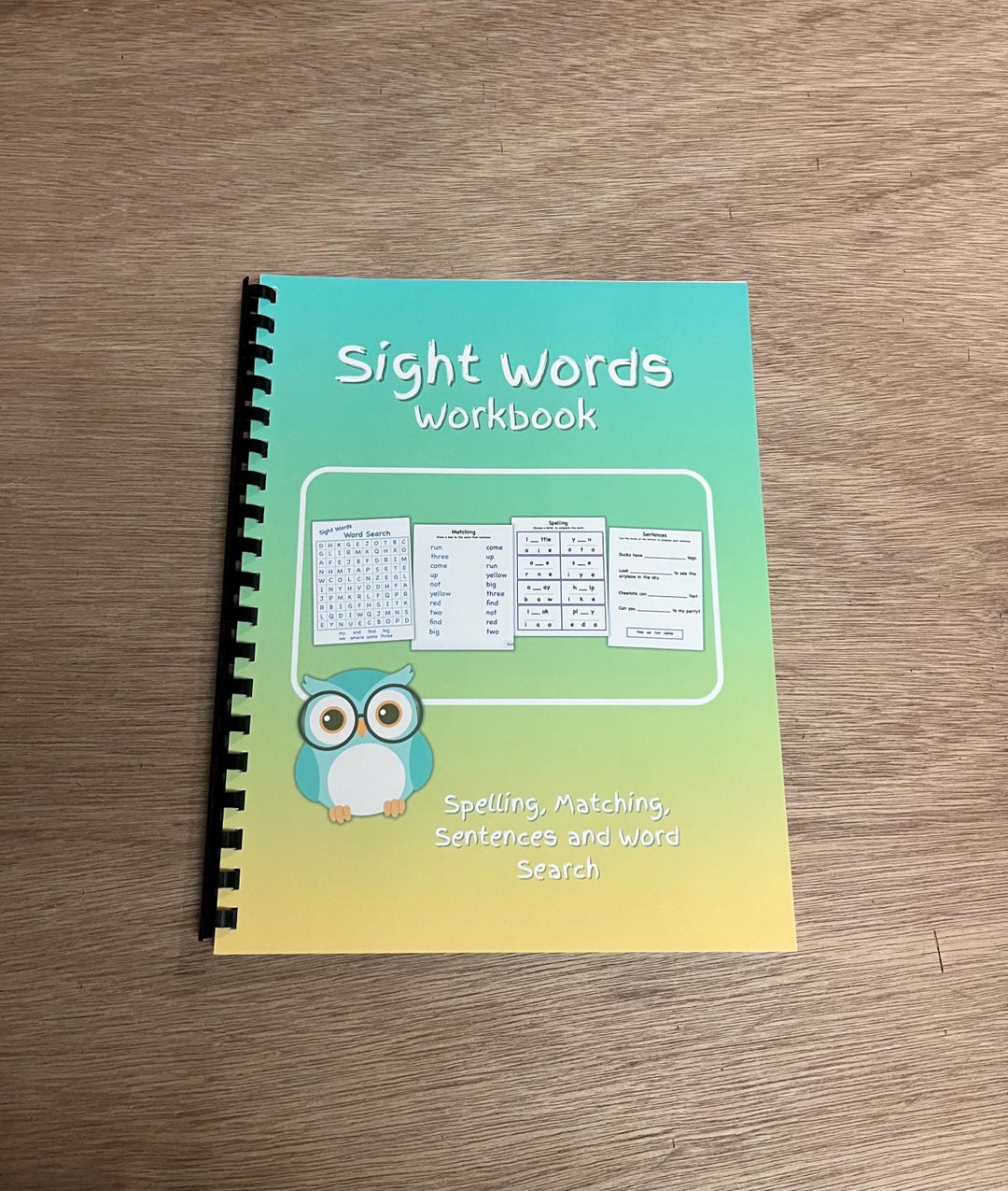 Sight Words Workbook: Spelling, Matching, Sentences, Word Search - Dry ...