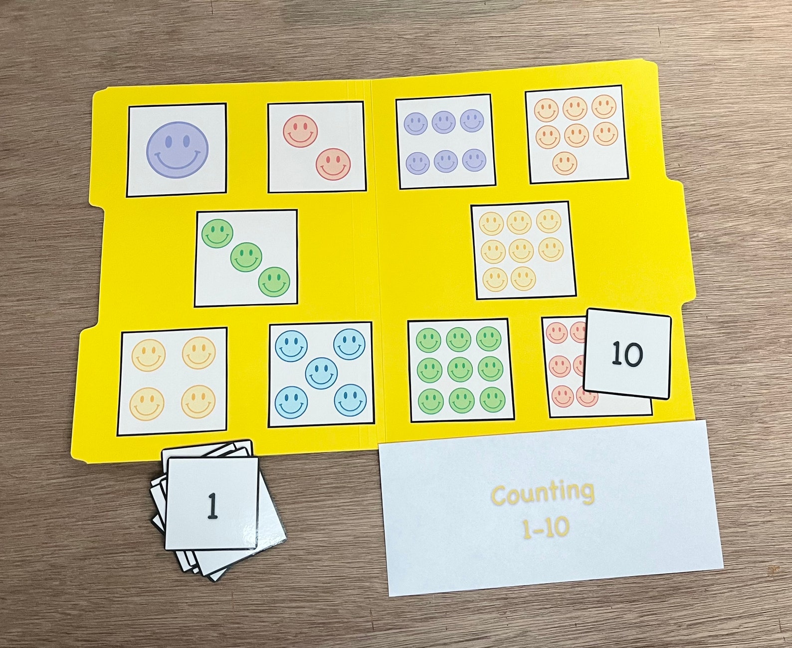 Counting to 10 File Folder Games- Count and Identify Numbers - Set of 3 ...