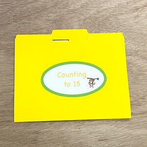 Counting File Folder Game -1 to 15 - Zoo Animals - Etsy