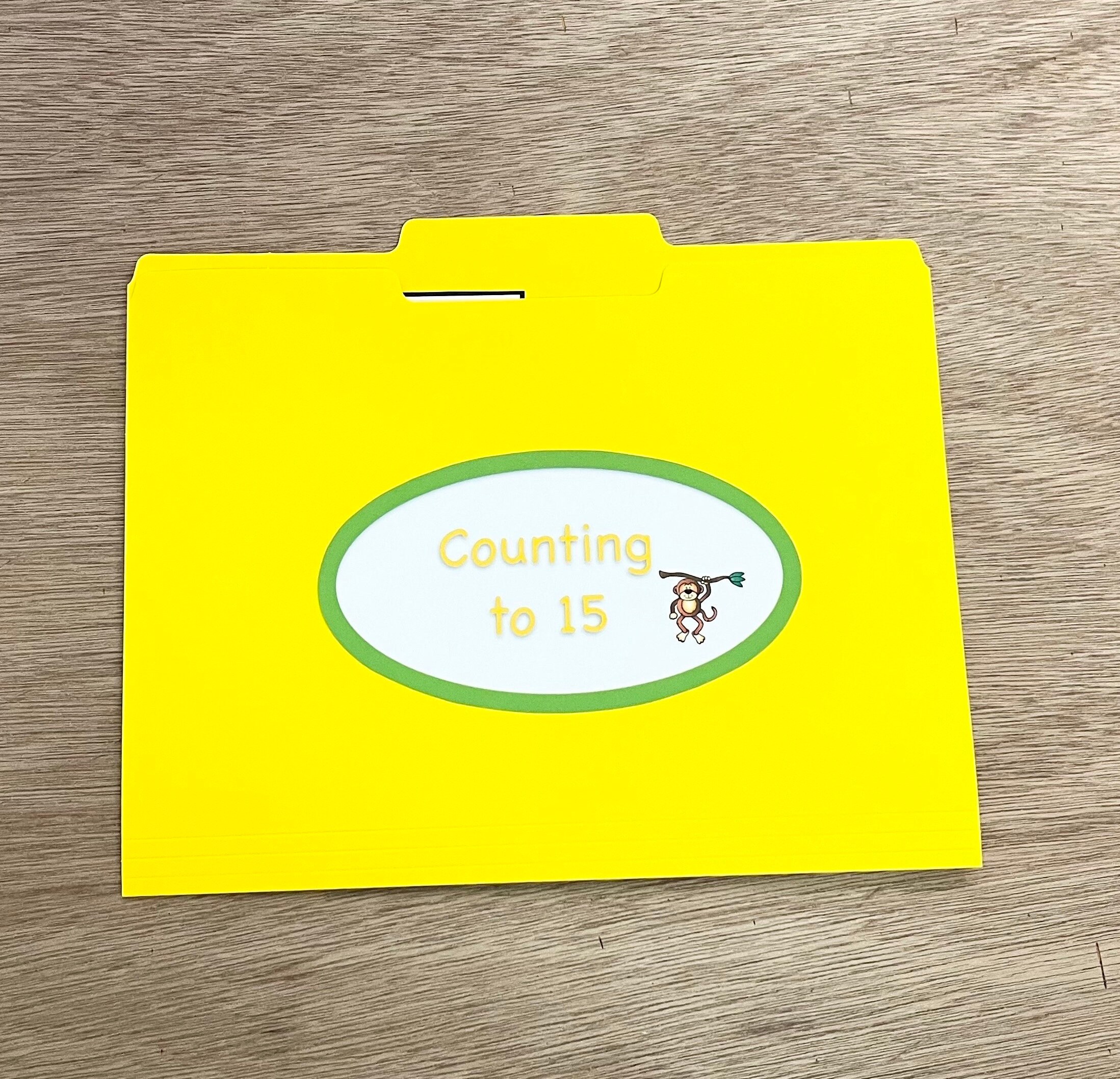 Counting File Folder Game -1 to 15 - Zoo Animals - Etsy